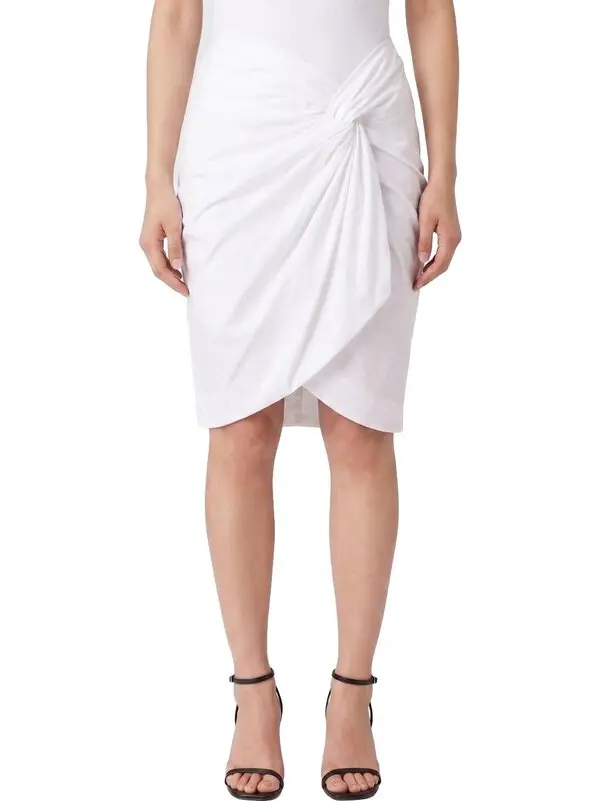 Federica Tosi Skirt With Knot Detailing - White