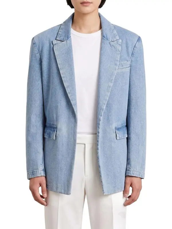 Federica Tosi Tailored Denim Blazer - Blue