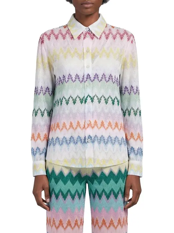 Missoni Geometric Print Shirt - White