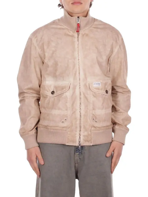 FAY Bomber Jacket - Mastic