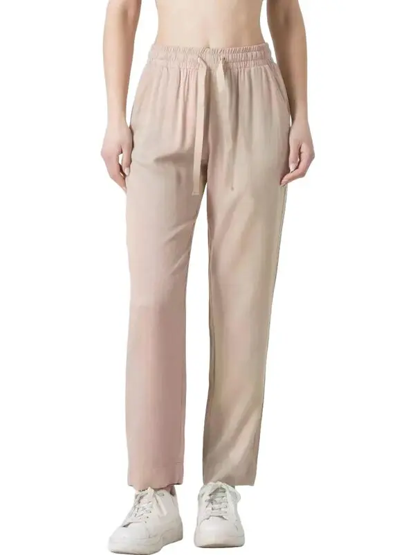 DIMENSIONE DANZA Straight Leg Trousers With Drawstring Waist - Neutrals