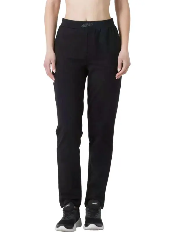 DIMENSIONE DANZA Track Pants With Logo Waistband - Black