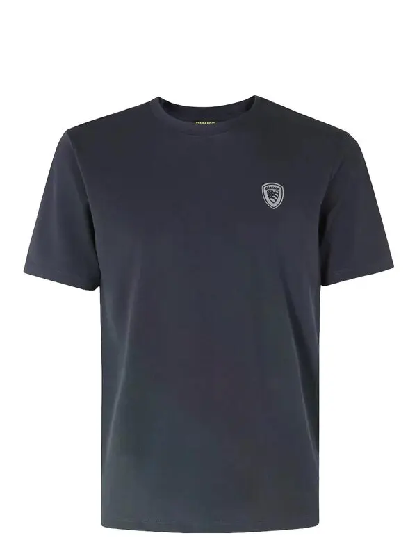 BLAUER. Jan Logo-patch T-shirt - Blue