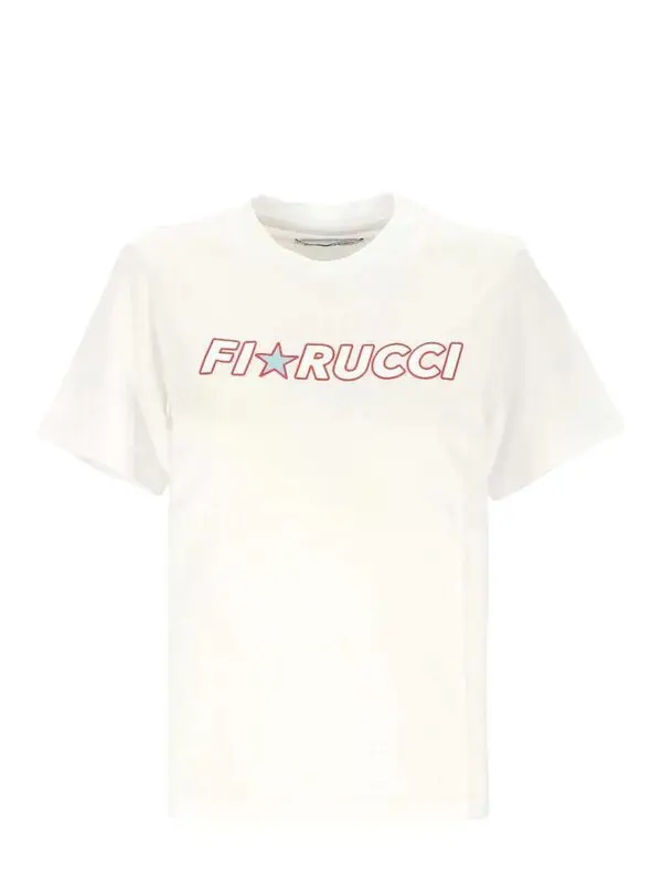 Fiorucci Logo Print Cotton T-shirt - White