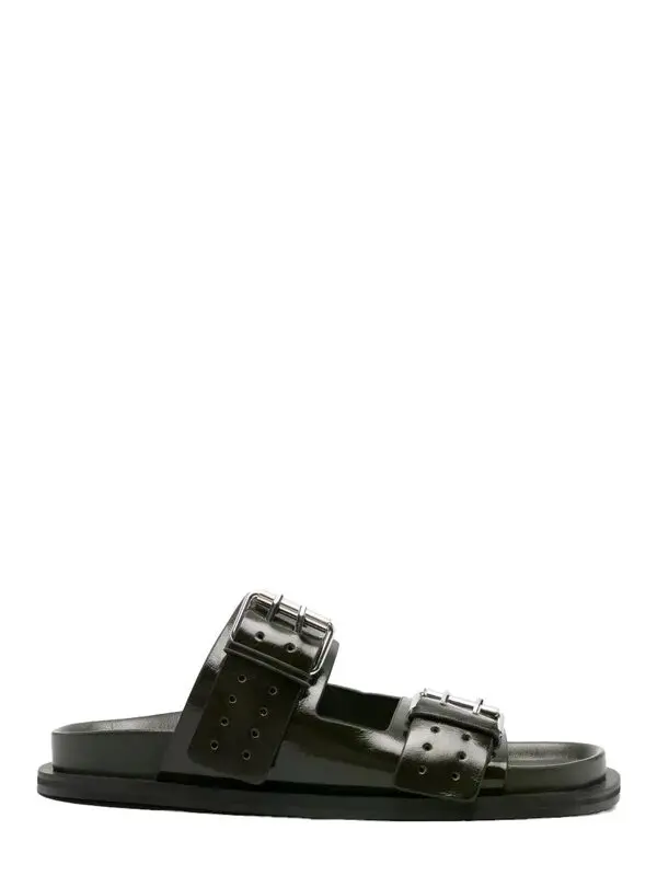A.emery Leon Flat Sandals - Green