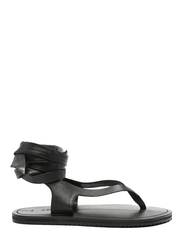 A.emery Elmer Flat Sandals - Black