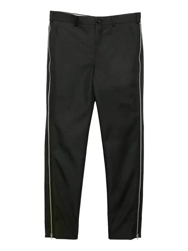 Comme Des Garçons Zip-detail Tailored Trousers - Black