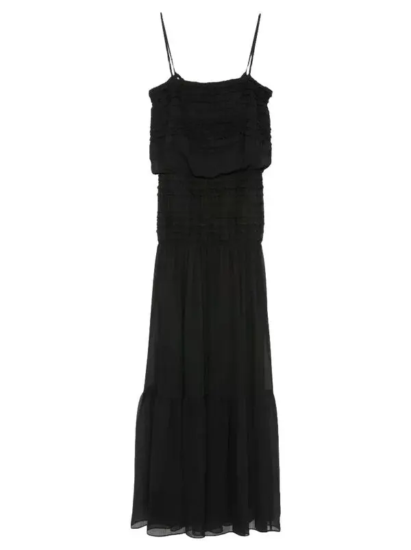 JUUN.J Ruffled Tiered Dress - Black