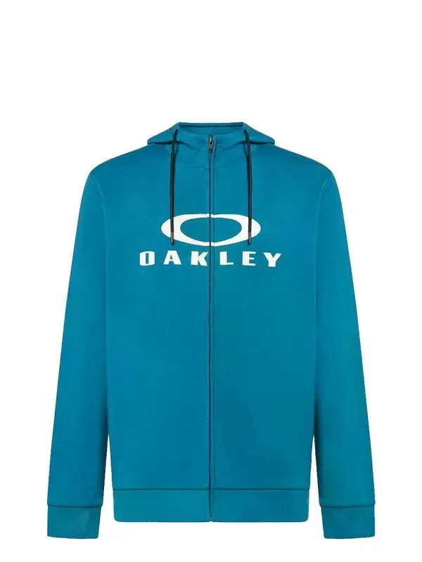 Oakley Logo Print Zip-up Hoodie - Blue