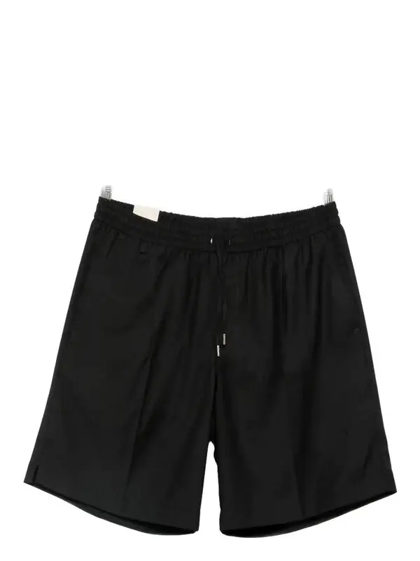 BRIGLIA 1949 Molokaip Pleated Drawstring Shorts - Black