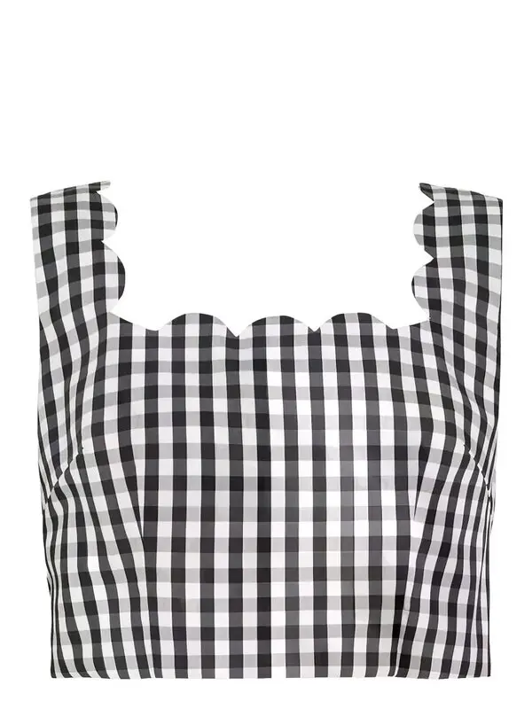 MILLY Mia Crop Top - Black