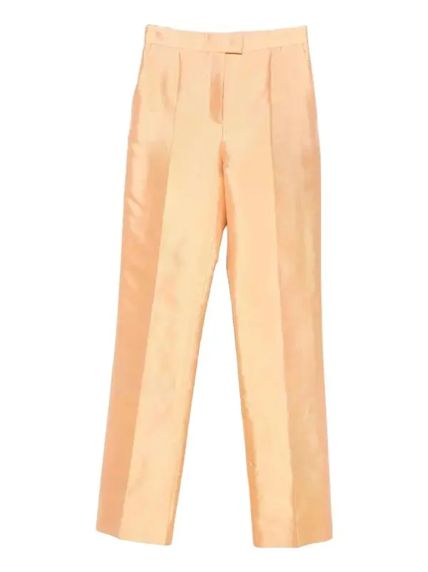 Valentino Garavani Pressed-crease Tailored Trousers - Orange