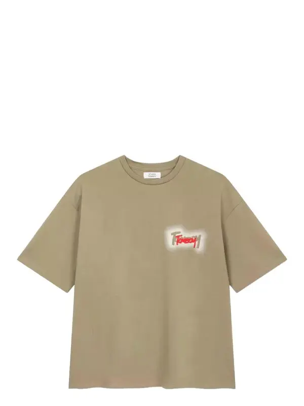 STUDIO TOMBOY Graffiti-logo T-shirt - Neutrals
