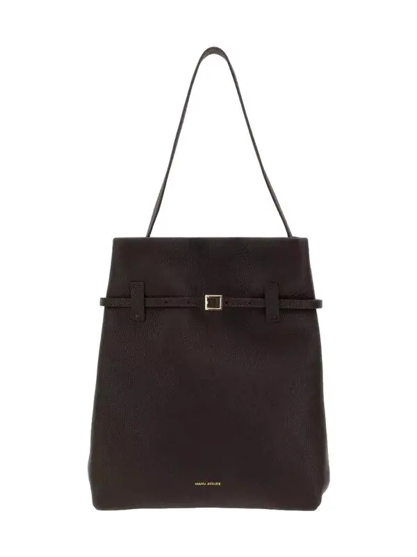 Manu Atelier Tote Du Jour Leather Tote Bag - Brown