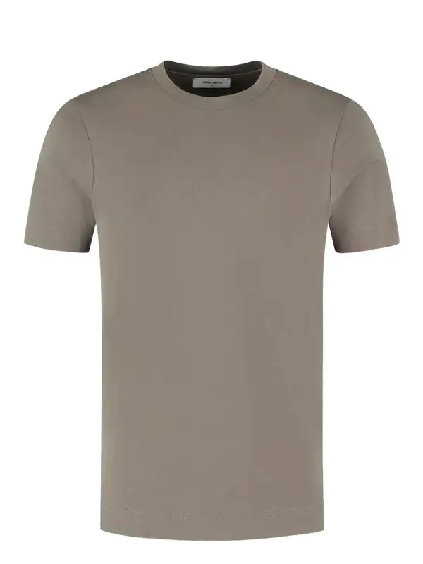 GRAN SASSO Crew-neck Short-sleeves T-shirt - Grey