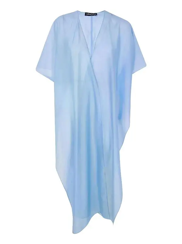 DRHOPE Sheer Asymmetric Cape - Blue