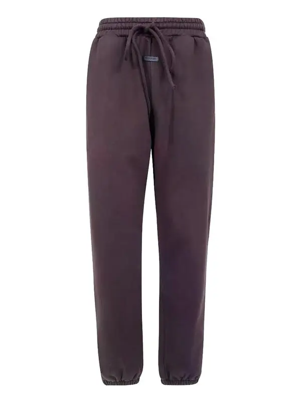 Fear Of God Logo-patch Drawstring Track Pants - Purple