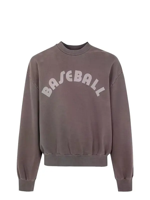 Fear Of God Lettering Print Crewneck Sweater - Brown