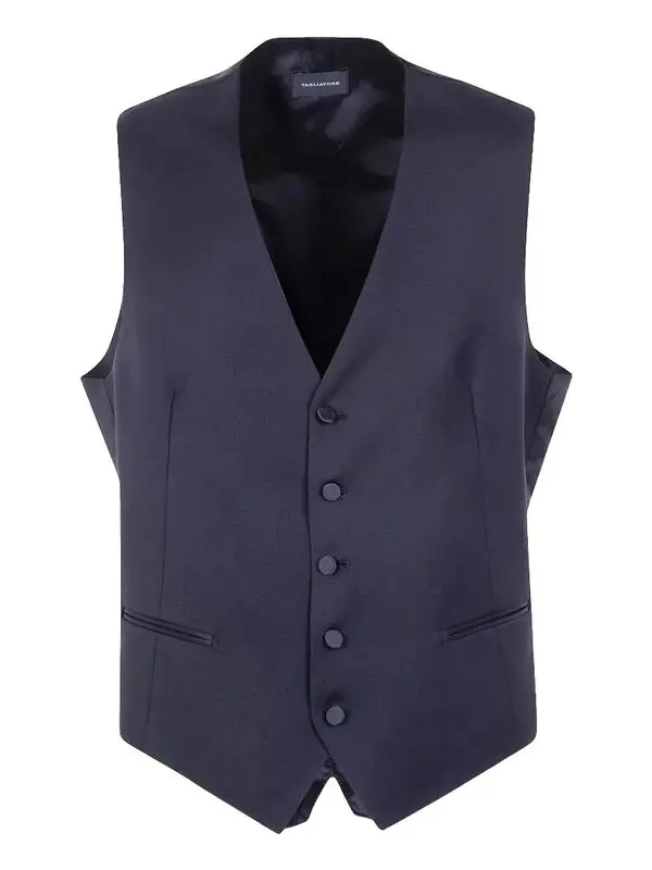 Tagliatore Single-breasted Waistcoat - Blue