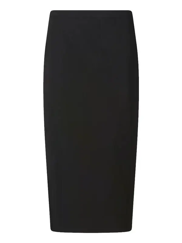 Max Mara Rear Slit Skirt - Black