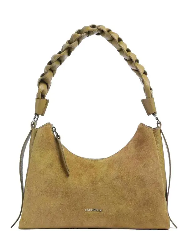 COCCINELLE Braided Handle Shoulder Bag - Neutrals
