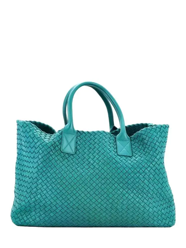 Bottega Veneta Cabat Intrecciato Nappa Medium Tote Bag - Green