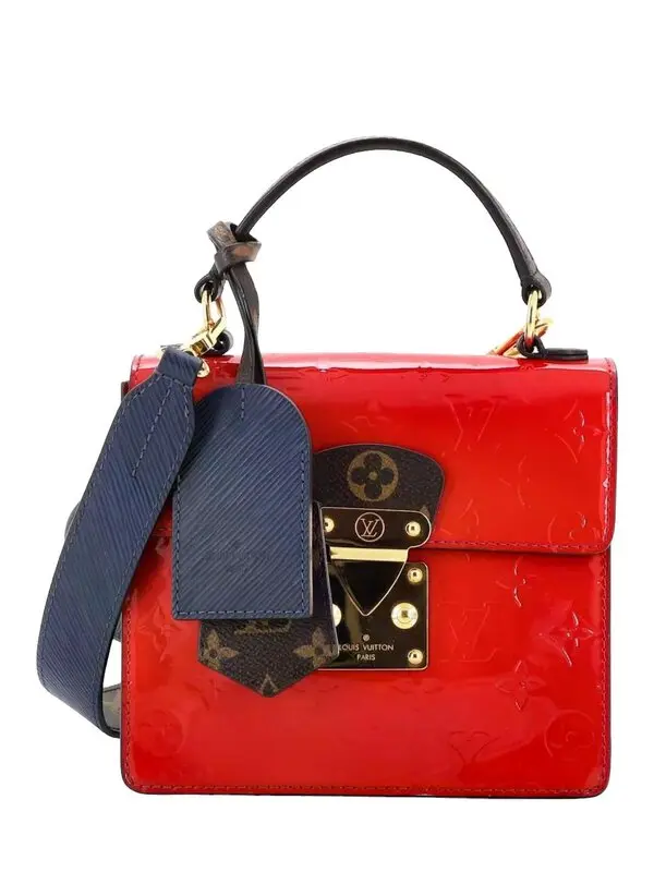 LOUIS VUITTON Monogram Vernis Spring Street Nm Handbag - Red