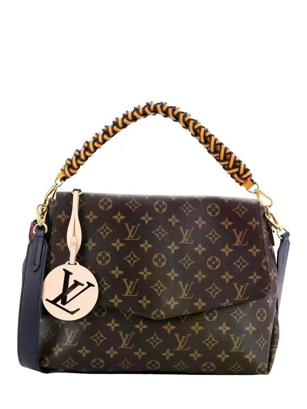 LOUIS VUITTON Monogram Canvas Beaubourg Mm Shoulder Bag With Braided Handle - Brown