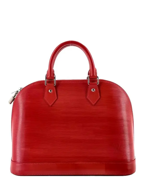 LOUIS VUITTON Epi Leather Alma Pm Satchel - Red