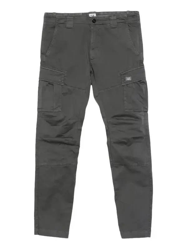 C.P. COMPANY Logo Detail Cargo Trousers - Grey