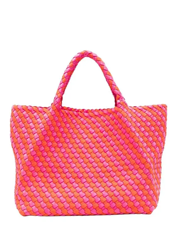 MARREA Woven Tote Bag - Pink