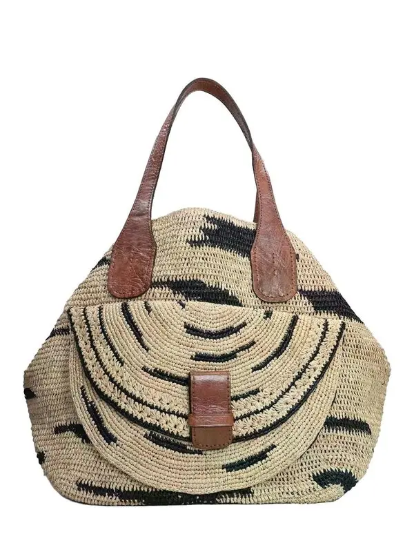 IBELIV Laza Ii Zebra-pattern Tote Bag - Neutrals
