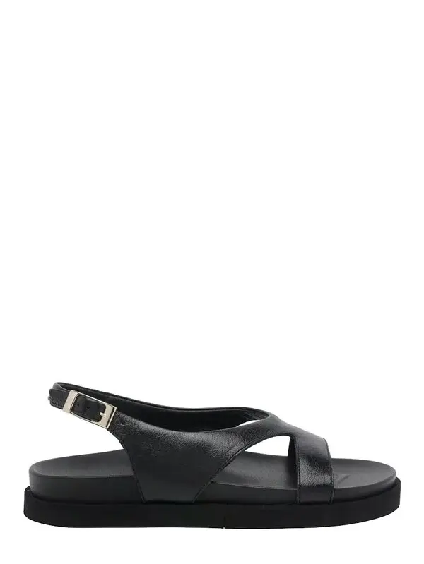 ANGEL ALARCON Cut-out Buckle-fastening Sandals - Black