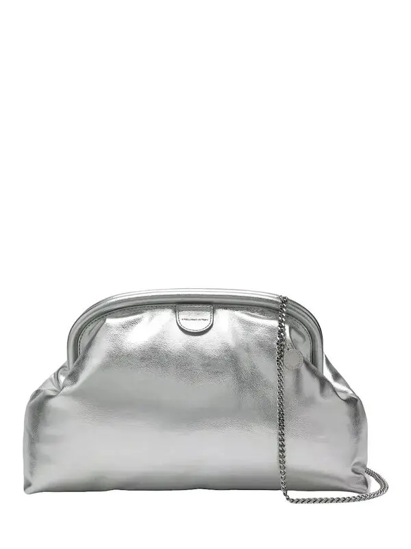 Stella McCartney Falabella Clutch Bag With Chain Strap - Silver