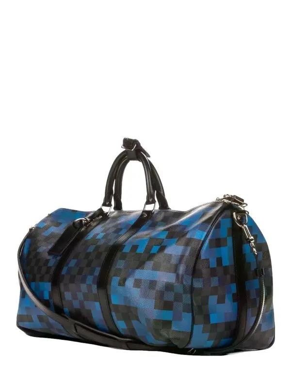 LOUIS VUITTON 50 Keepall Bandoulière Luggage Bag - Blue
