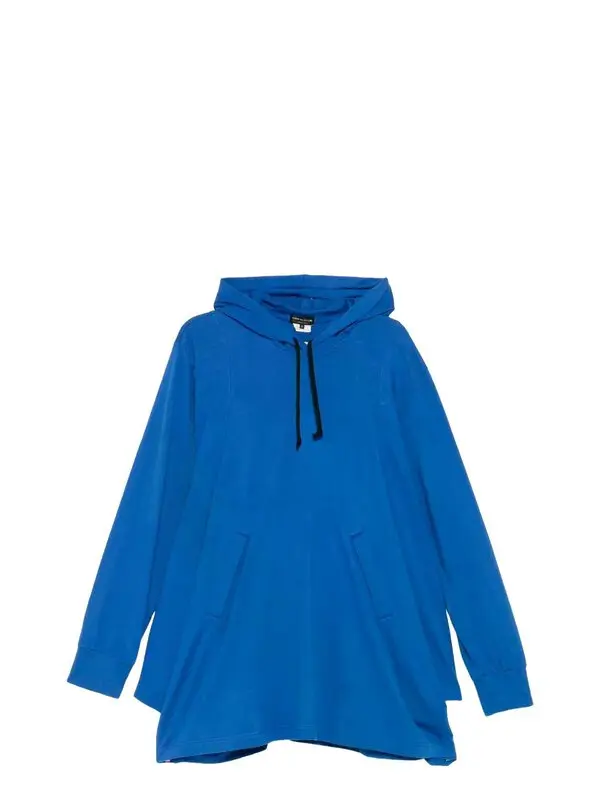 Comme Des Garçons Asymmetrical Oversized Hoodie - Blue
