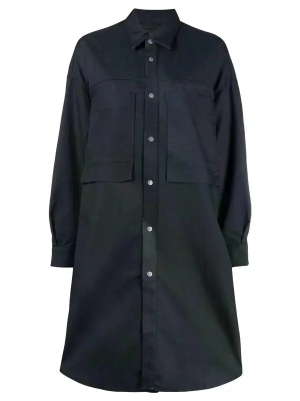 DIESEL® Joggjeans Logo-patch Shirtdress - Blue