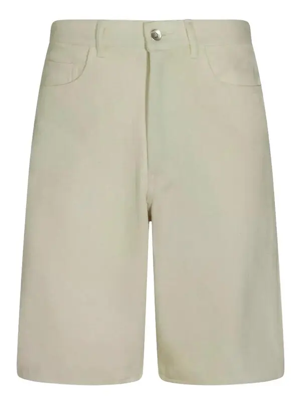 Auralee Silk Denim Shorts - Neutrals