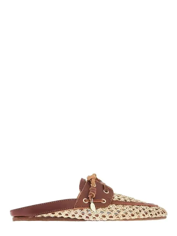 ANCIENT GREEK SANDALS Naveta Interwoven Mules - Neutrals