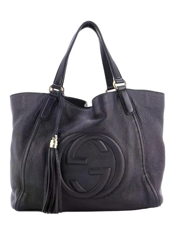 Gucci Soho Leather Shoulder Bag - Black