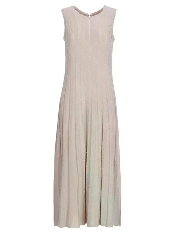 D.exterior Sequin-embellished Midi Dress - Neutrals