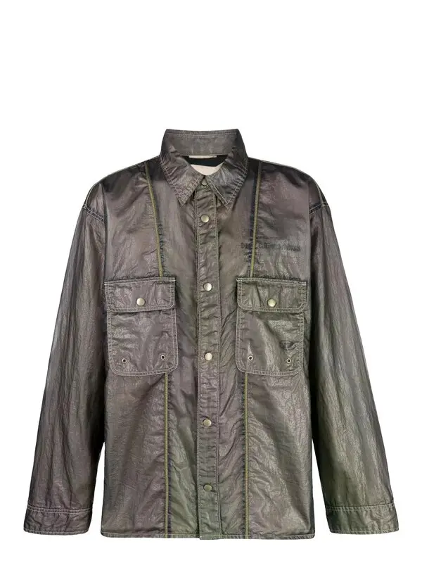 DIESEL® Metallic Shirt Jacket - Grey