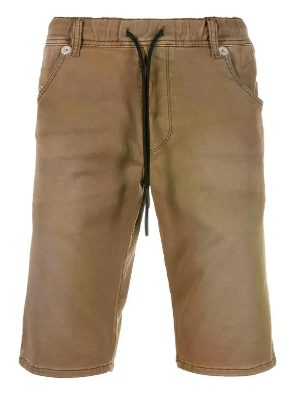 DIESEL® Drawstring-waist Slim-fit Shorts - Neutrals