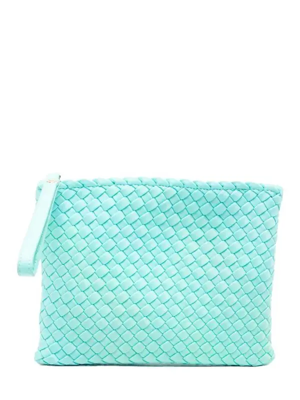 MARREA Woven Clutch With Wrist Strap - Blue