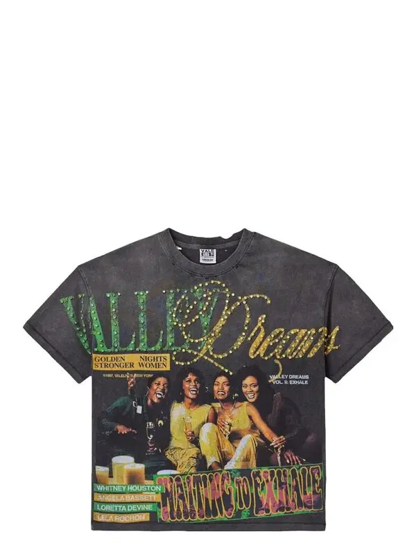 VALE FOREVER Xhale Bling Tee Shirt - Black