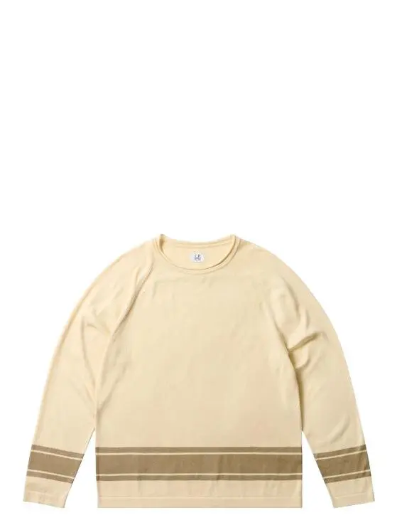 PALACE X C.p. Company Cotton Sea Island Mock Neck Knit - Stone
