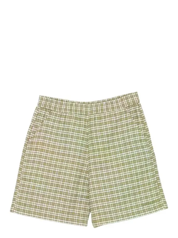 Carhartt Work In Progress Kander Check Pattern Shorts - Green