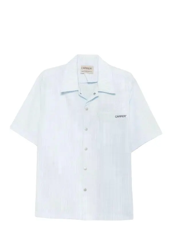 CARRER Beck Check Short-sleeve Shirt - Blue