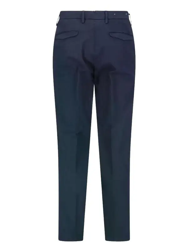BRIGLIA 1949 Pleated Slim-fit Trousers - Blue