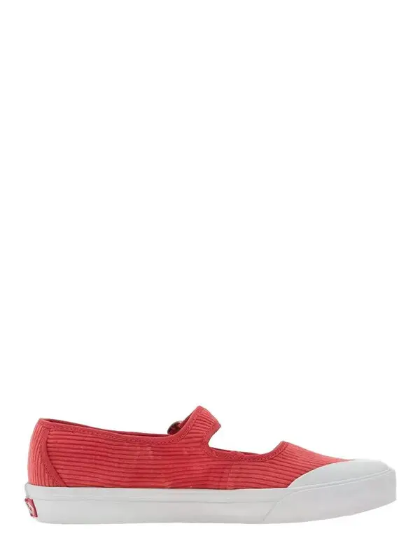 VANS Corduroy Buckle Strap Mary Jane Sneakers - Red